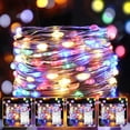 4 Pack LED Fairy Lights Battery Operated 20FT 60 LEDs Silver Wire ...