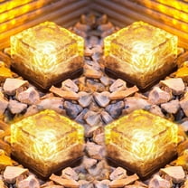 Waterproof Solar Brick Lights - Outdoor Ice Cube Decor for Pathways ...