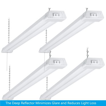 Honeywell 5000 Lumen Aluminum LED 4-Ft. Shop Light (2-Pack) - Walmart.com