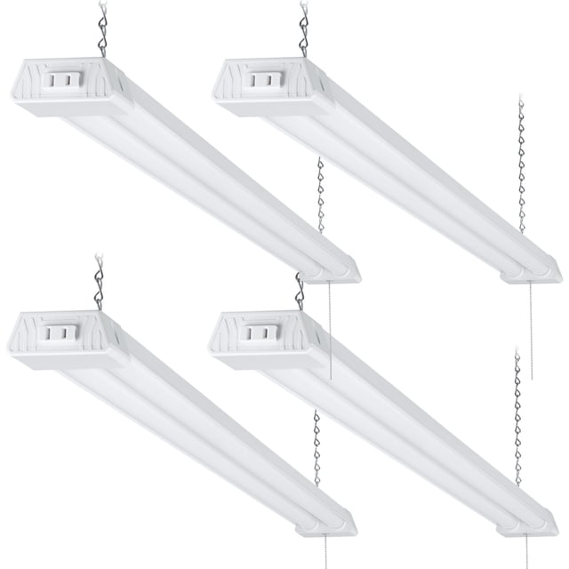 4 Pack LED Shop Light for Garage 4ft, Linkable, 5000K Daylight, 40W ...