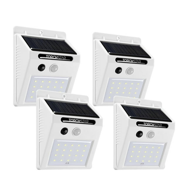 4 Pack LED Solar Wall Light, Sensor Motion Security Lighting Outdoor - Walmart.com