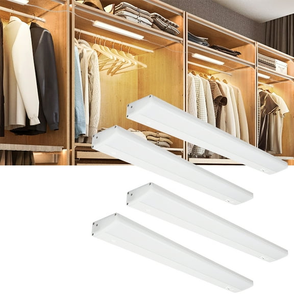 4 Pack 16" LED Under Cabinet Lighting, Linkable LED Counter Light, LED ...