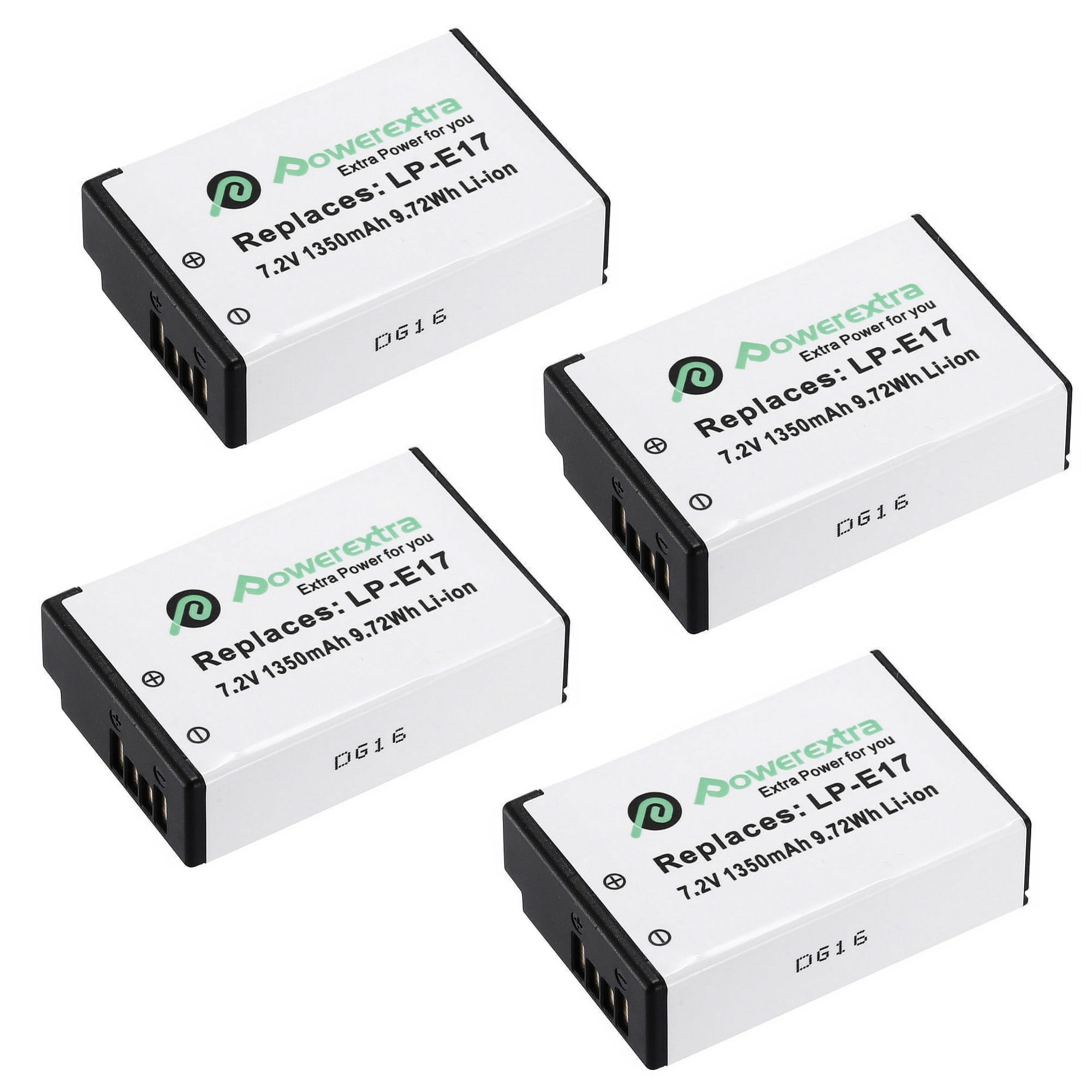 4 Pack LP-E17 Battery for Canon EOS Rebel T6i T7i 750D 760D 8000D M3 ...