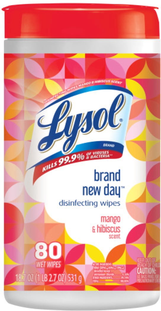 4 Pack - LYSOL Disinfecting Wipes, Brand New Day 80 ea - Walmart.com