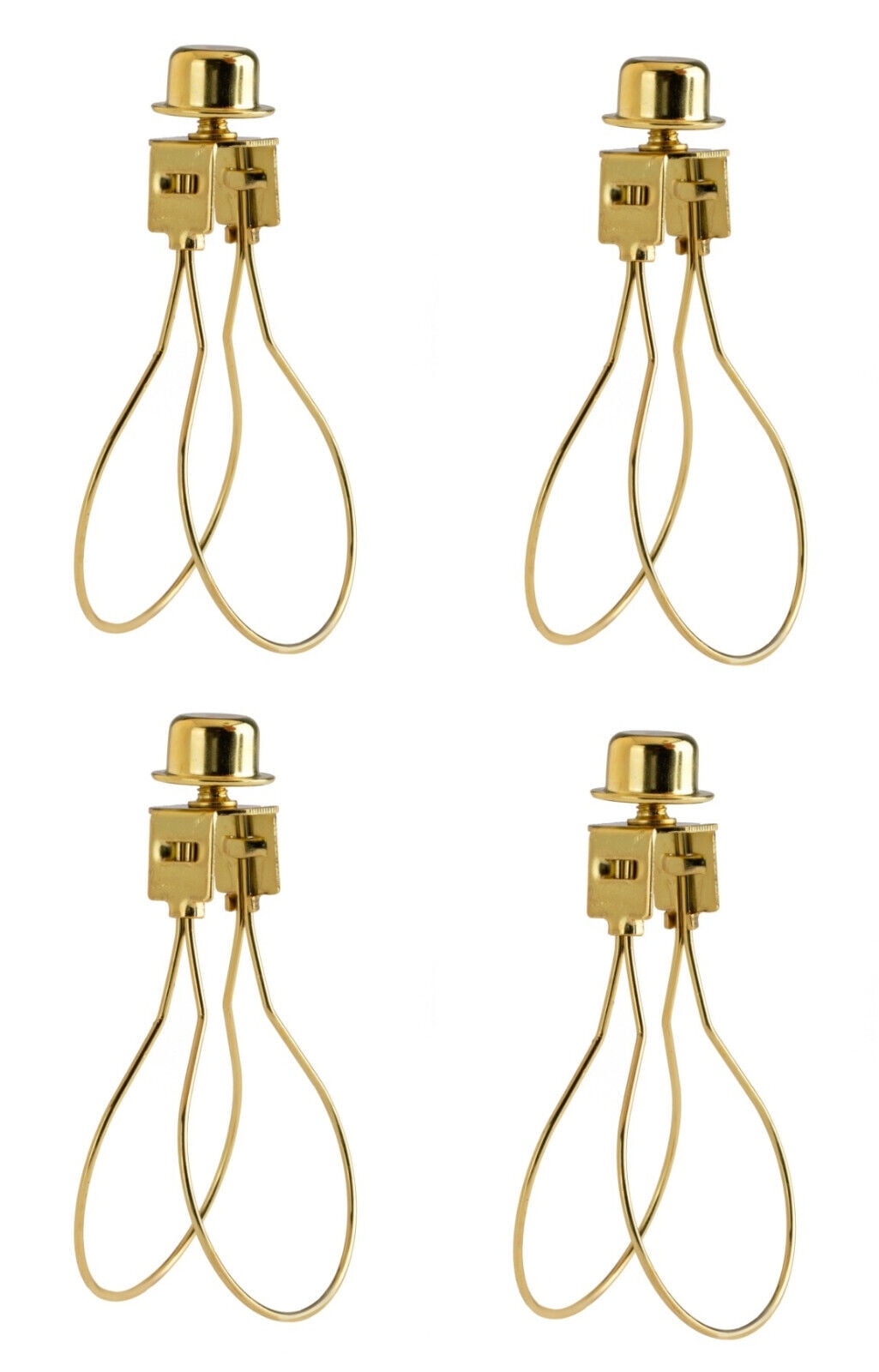 4 Pack -Lamp Shade Light Bulb Clip-On Adapter Clip w/ Shade Attaching ...