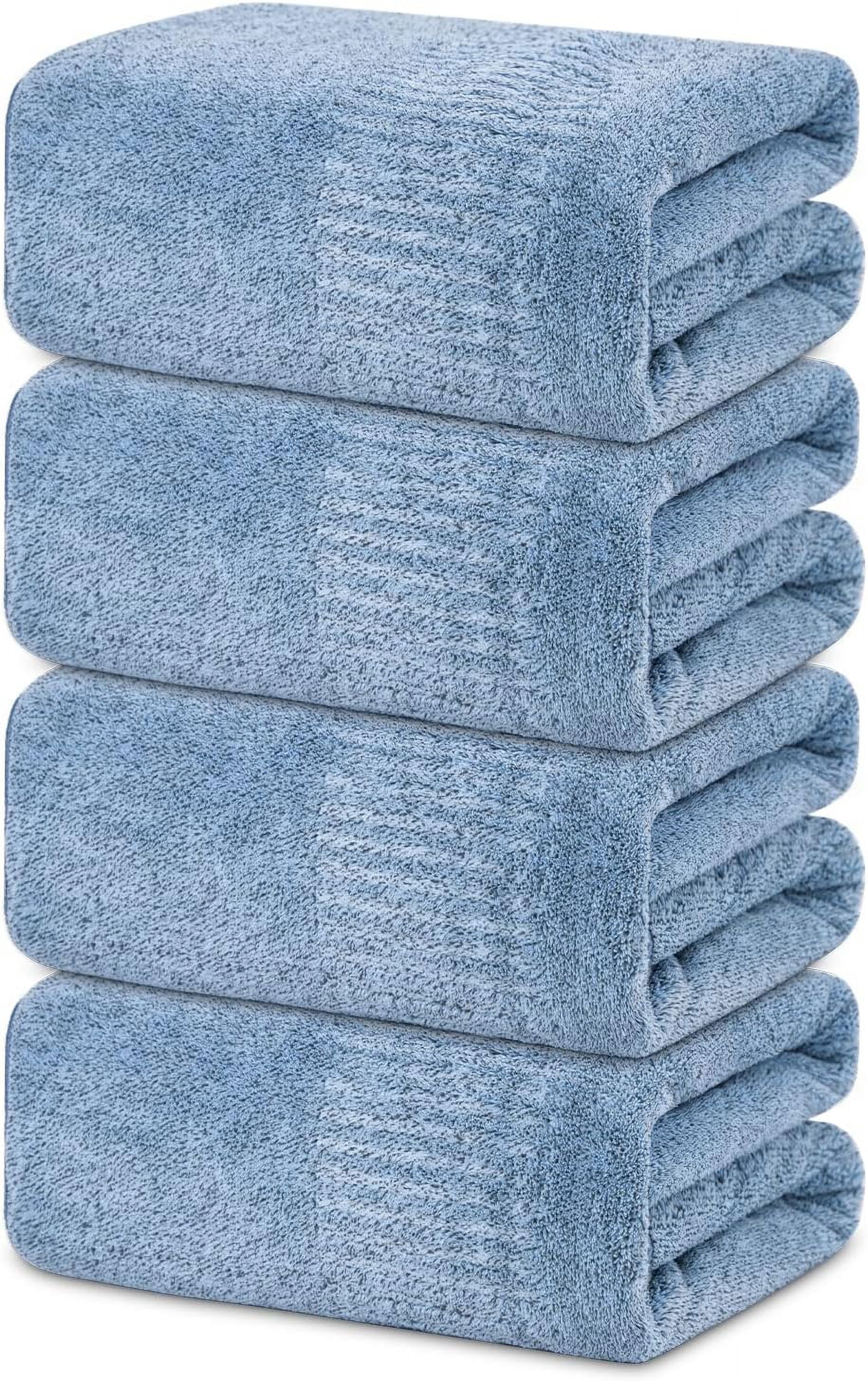 4-Pack Large Bath Sheets - 35 x 63 Inches Bath Towels, Quick Dry ...
