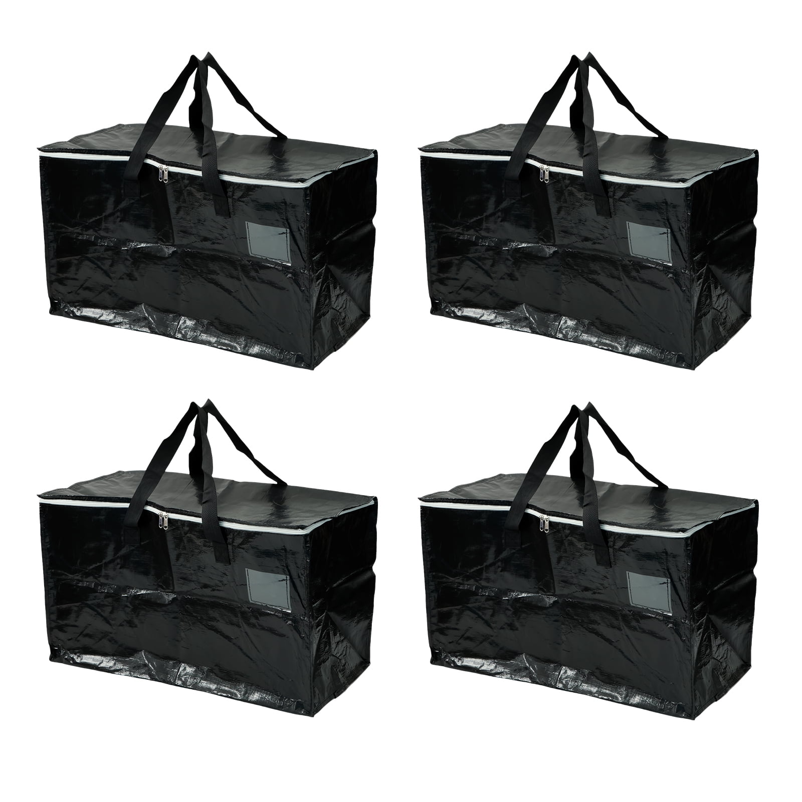4 Pack Large Heavy Duty Moving Bags with Zippers & Carrying Handles ...
