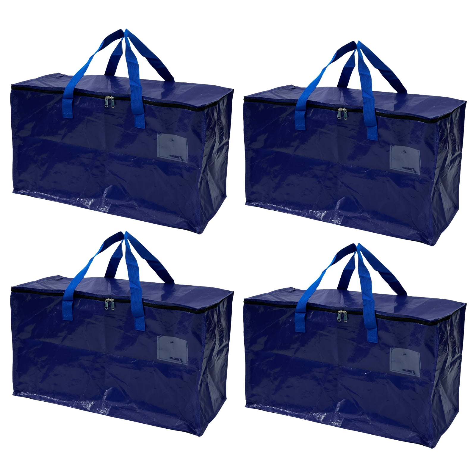 4 Pack Large Heavy Duty Moving Bags with Zippers & Carrying Handles ...