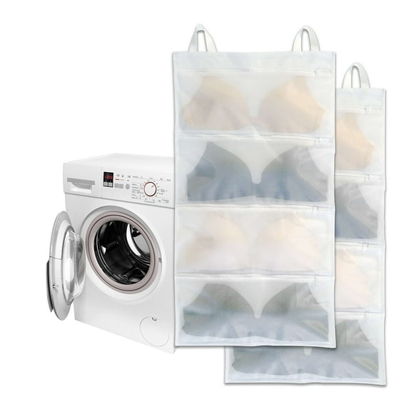 4-Pack Large Mesh Bra & Lingerie Laundry Bags - Portable Hanging Bra ...