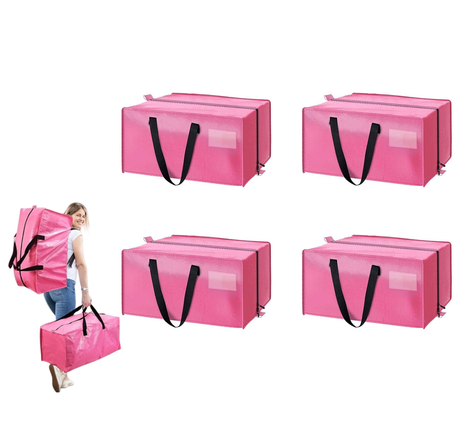 AIKERLP Extra Large Storage Bags, 4 Pack, Heavy Duty, Foldable with ...