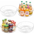 4 Pack Lazy Susan Organizer with Handles, 12 Inch Large Lazy Susan ...
