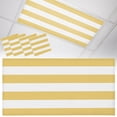 4 Pack Lemon Yellow Stripes Fluorescent Light Covers for Ceiling Lights ...