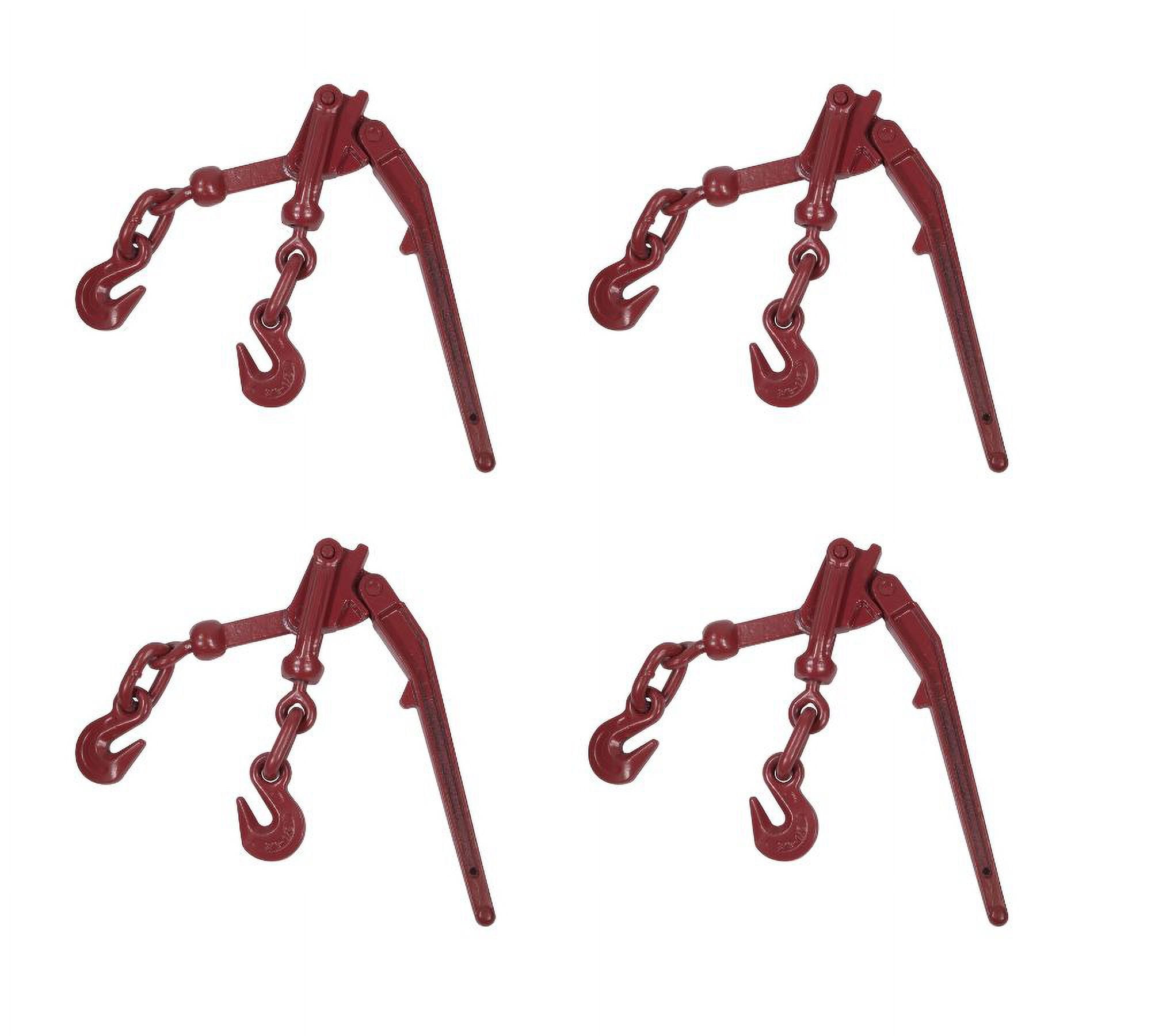 (4 Pack) Lever Style Recoilless Snap Binders 3/8"-1/2" G70 Chain Binder ...