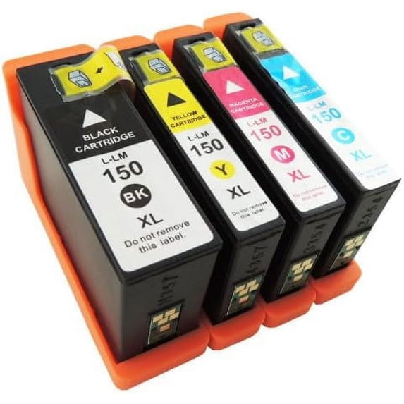 4 Pack Lexmark 150 XL Ink Cartridge Compatible for Lexmark Printer S315 ...