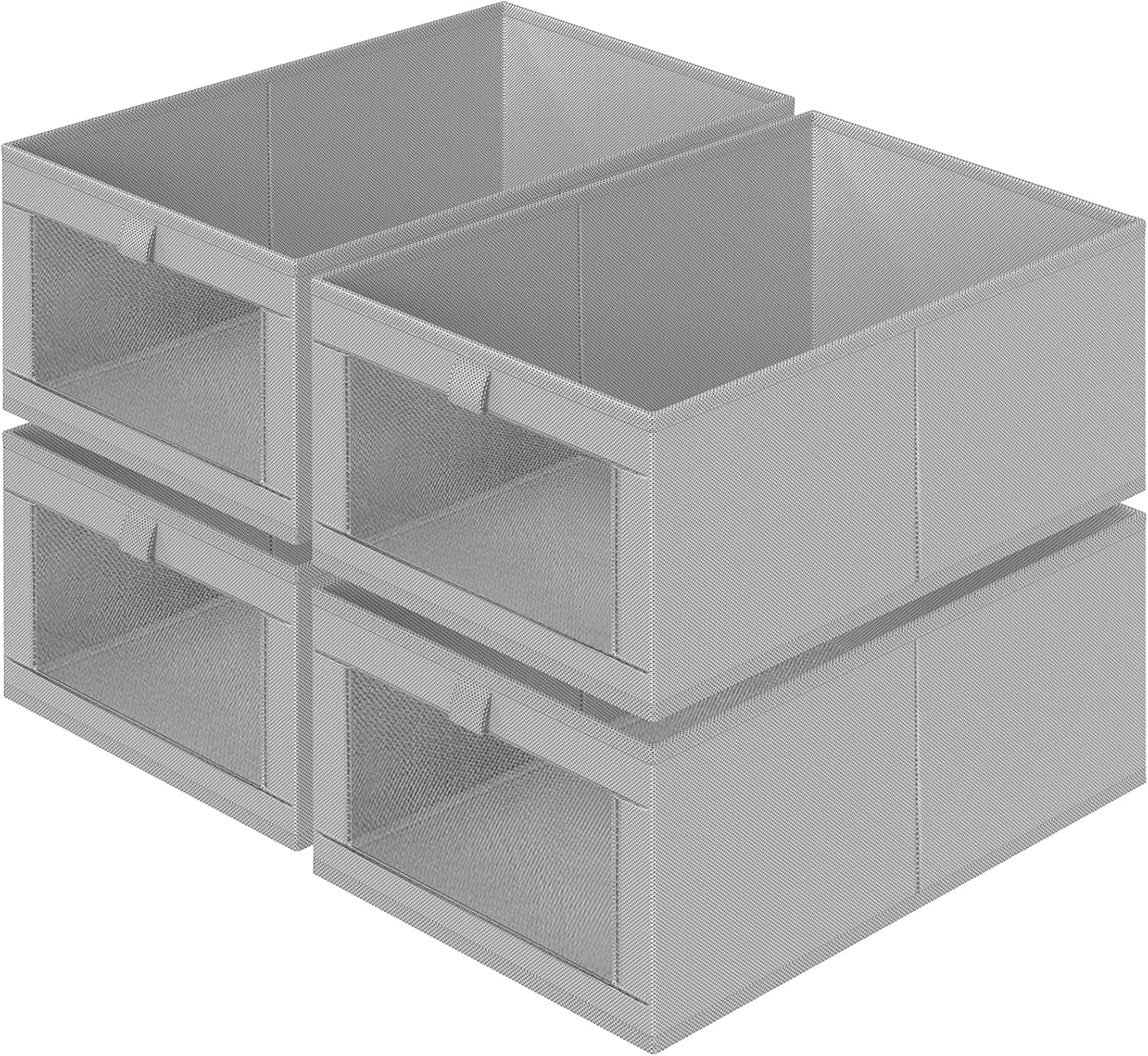 4 Pack Linen Closet Organizers and Storage, Closet Organizer Large ...