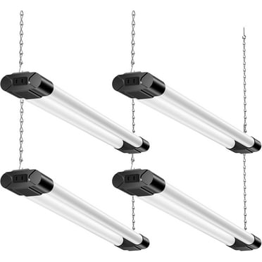 LEONLITE 4ft Linkable LED Motion Sensor Shop Lights, 40W(120W Equiv ...