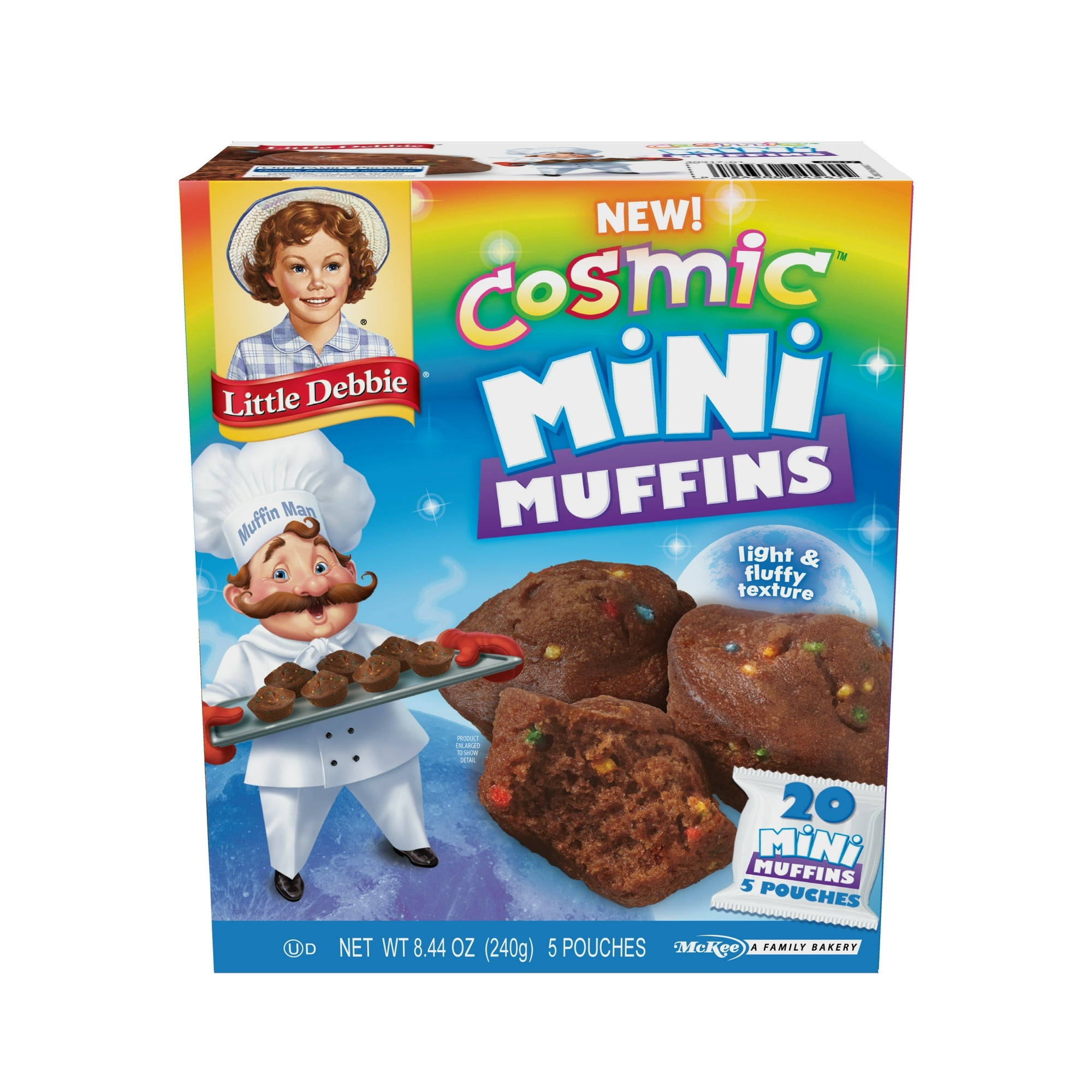 (4 Pack) Little Debbie Cosmic Mini Muffins, 8.44 oz, 5 Count - Walmart.com
