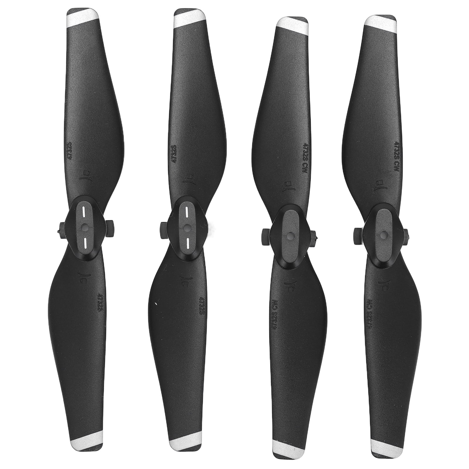 4-Pack Low Noise Drone Propellers - White Edge Blades Replacement for ...