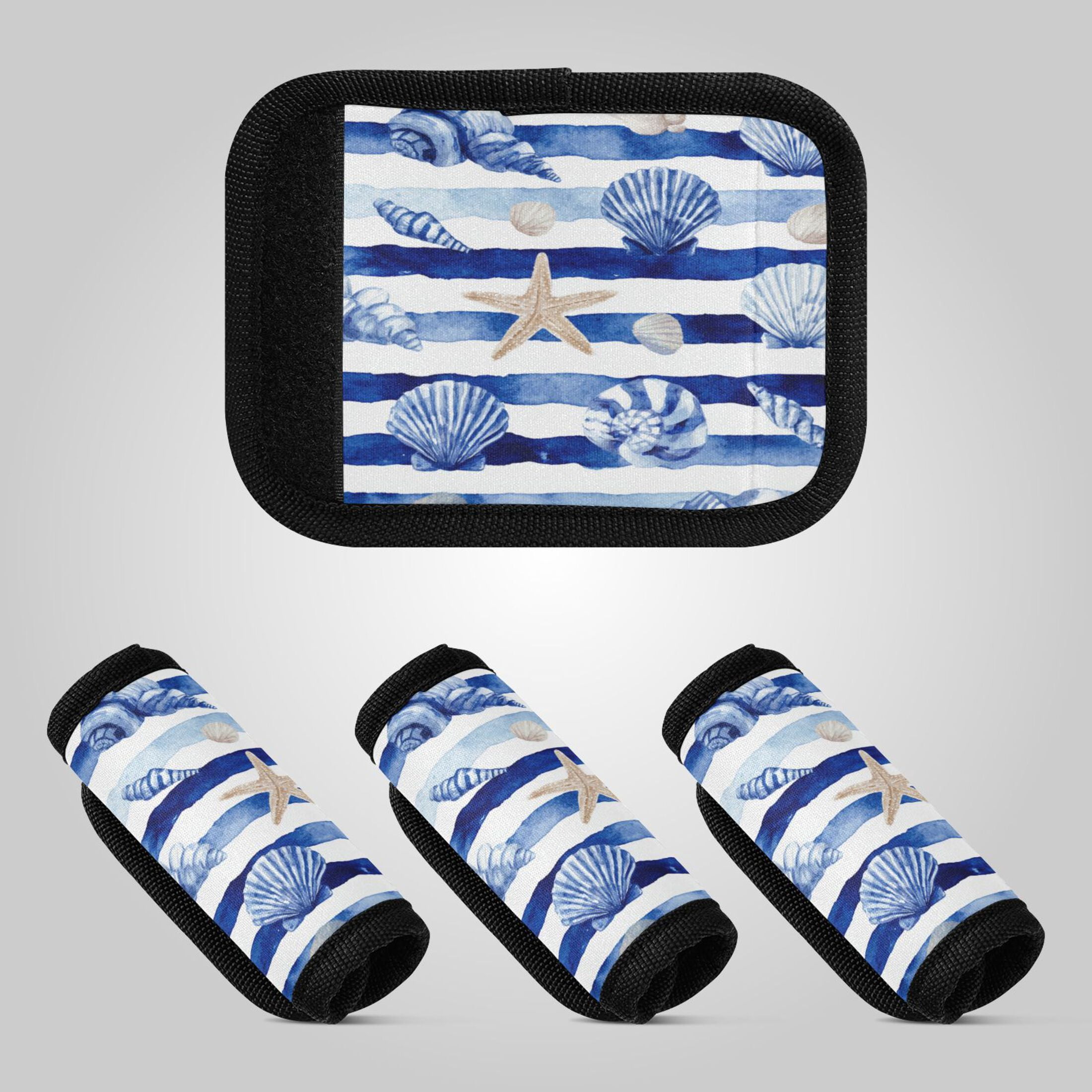 4-Pack Luggage Handle Wrap for Suitcase Includes Back Information Card ...