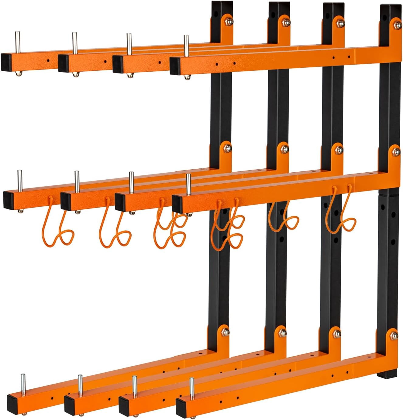 4 Pack Lumber Storage Rack, Folding Lumber Rack Wall Mount, 1080 LB ...