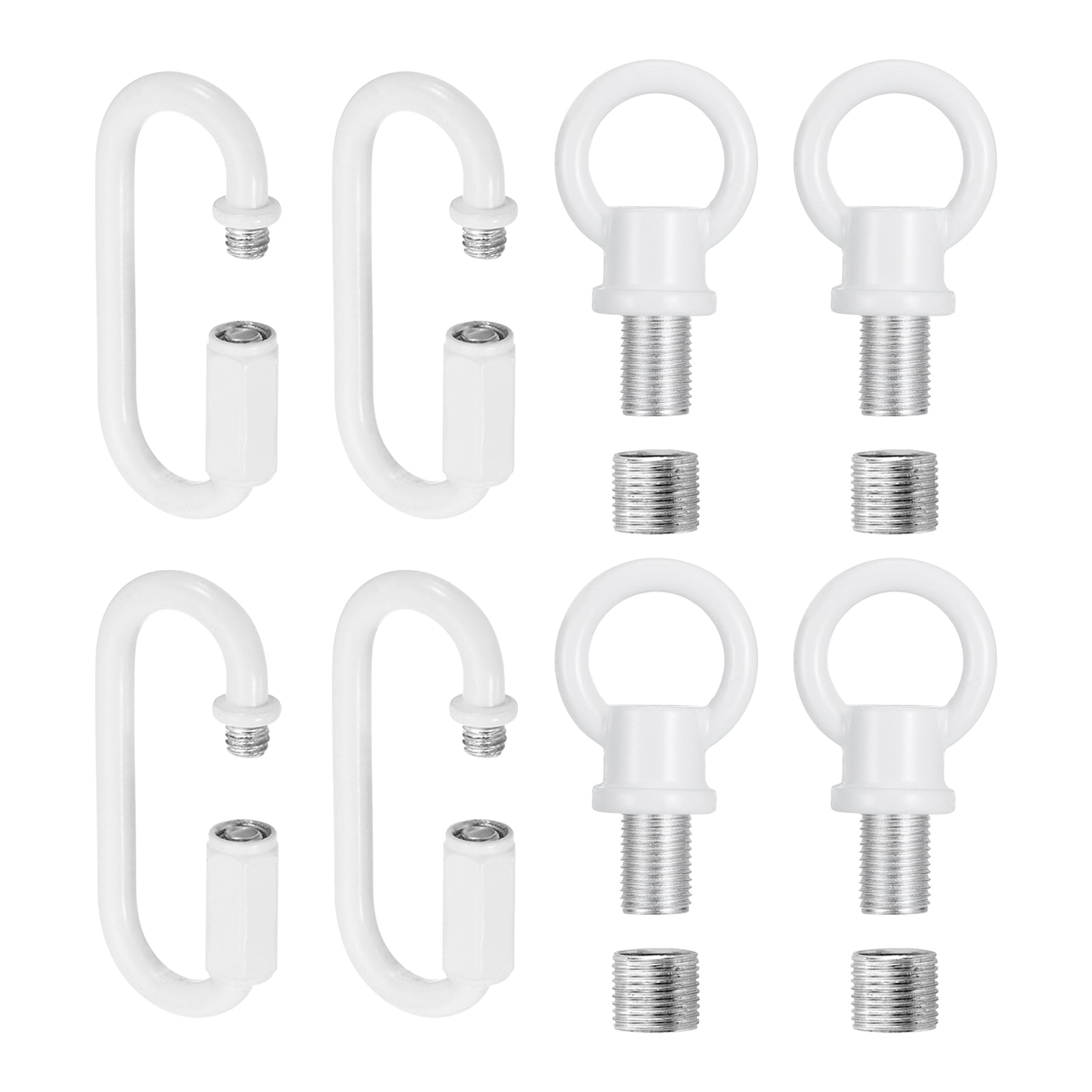 4 Pack M10 Lifting Eye Nut Kit, Bolt Screw Ring, 44 lbs White - Walmart.com