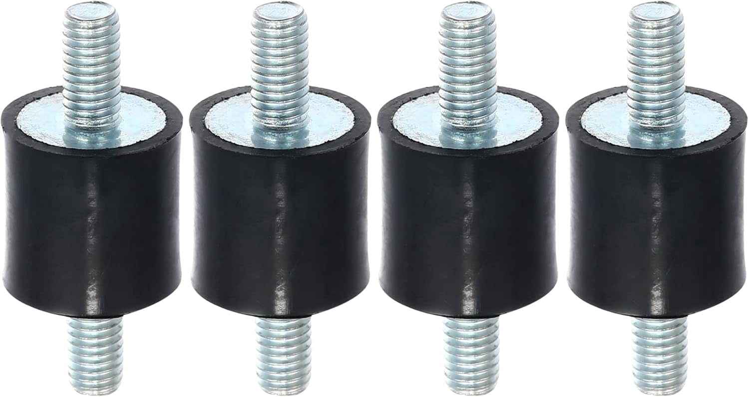 4-Pack M5 Rubber Vibration Isolator Mounts, Male/Male Shock Absorber ...