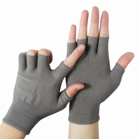 4 Pack Machine Washable Fingerless Outdoor Work Gloves - Essential ...