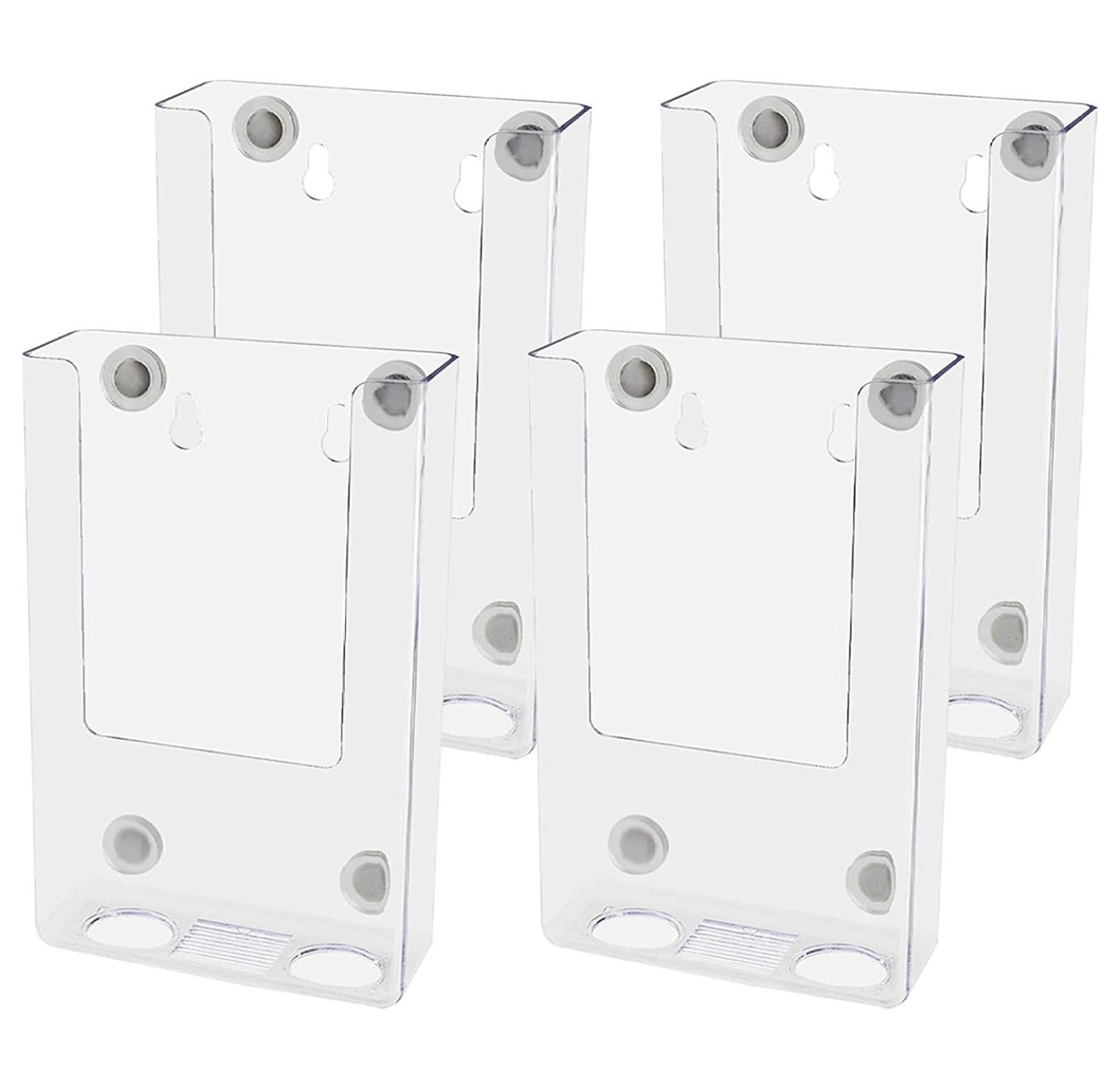 4 Pack Magnetic Brochure Holder for 4 Inch Wide Pamphlets Metal Surface ...