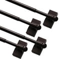 4 Pack Magnetic Curtain Rods for Metal Doors 1/2" Multi-Use Versatile ...