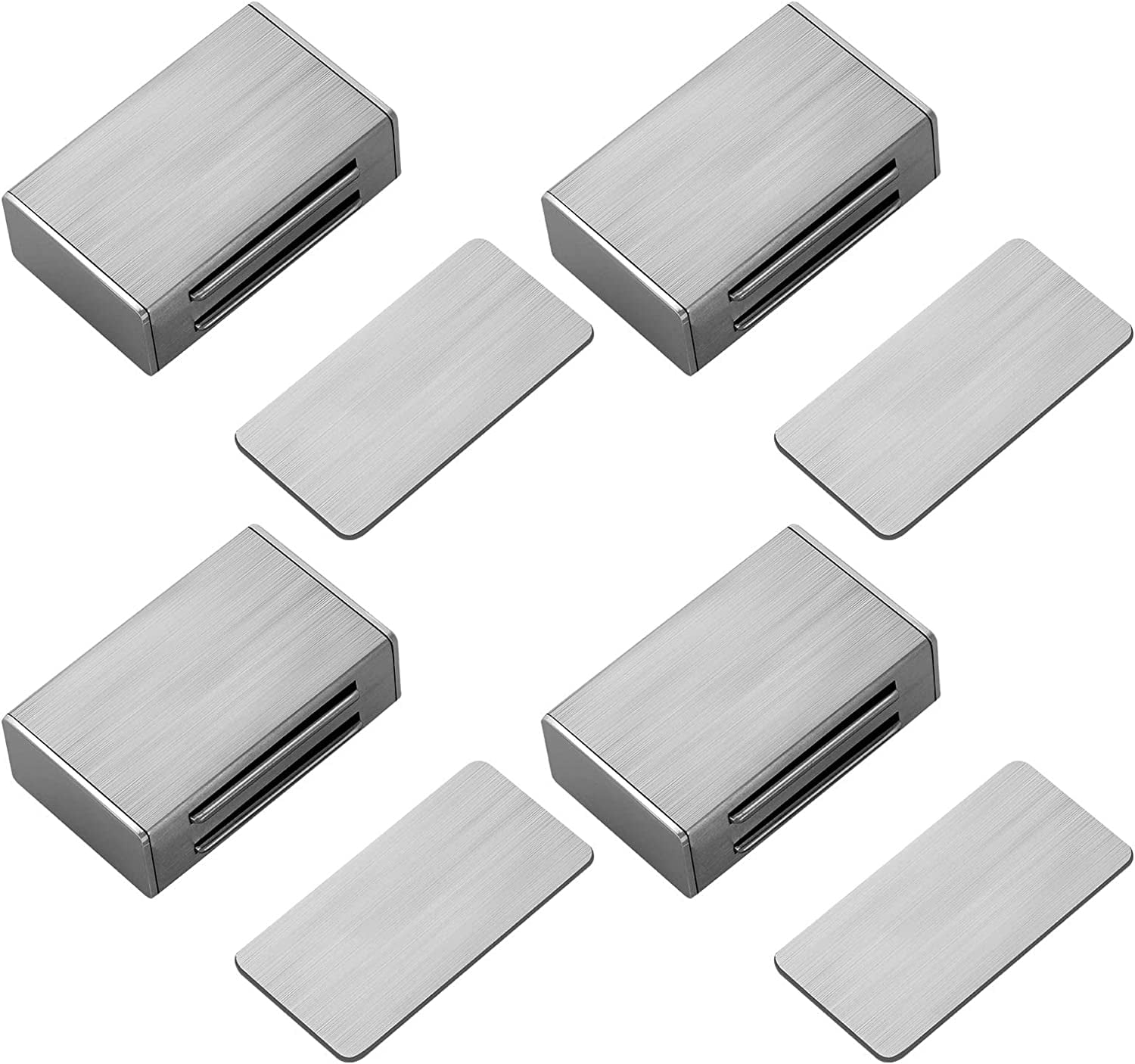 4 Pack Magnetic Door Catch, Cabinet Magnetic Catch Adhesive Cabinet ...