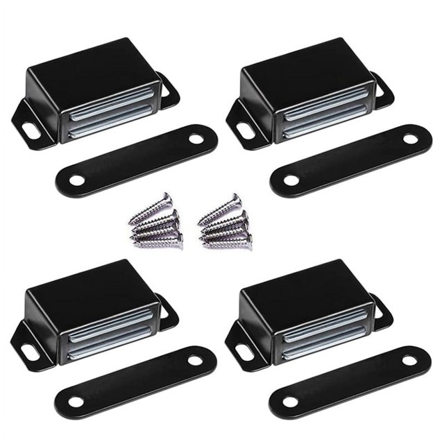 4-Pack Magnetic Door Catch High Magnetic Stainless Steel Heavy Duty ...