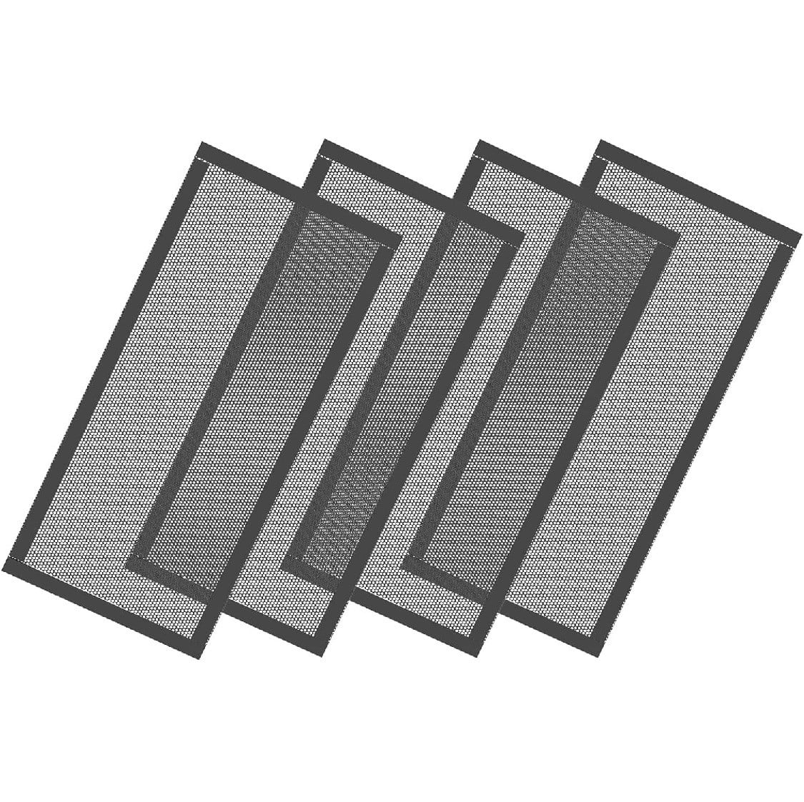 4 Pack Magnetic Floor Vent Cover Grille Screen 10x25cm, PVC Air Duct ...