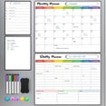 4 Pack Magnetic Fridge Calendar Set, 15" x 11.5" Dry Erase Whiteboard ...
