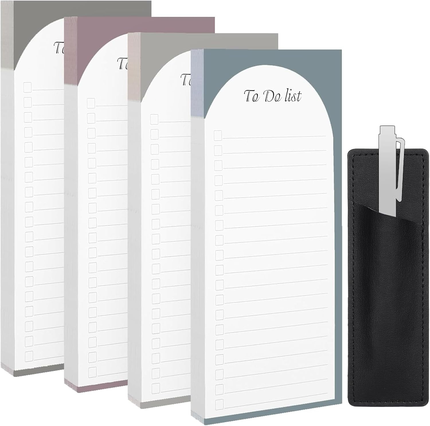 4 Pack Magnetic To Do List Refrigerator with Pen Holder, Totally 200 ...