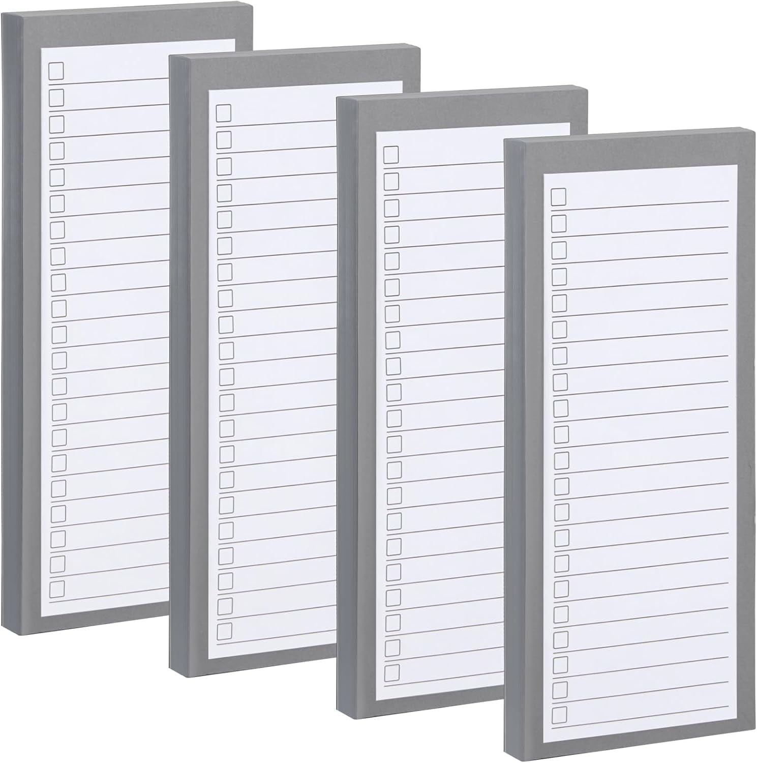 4 Pack Magnetic Notepads for Refrigerator，200 Sheets Grocery List Large ...