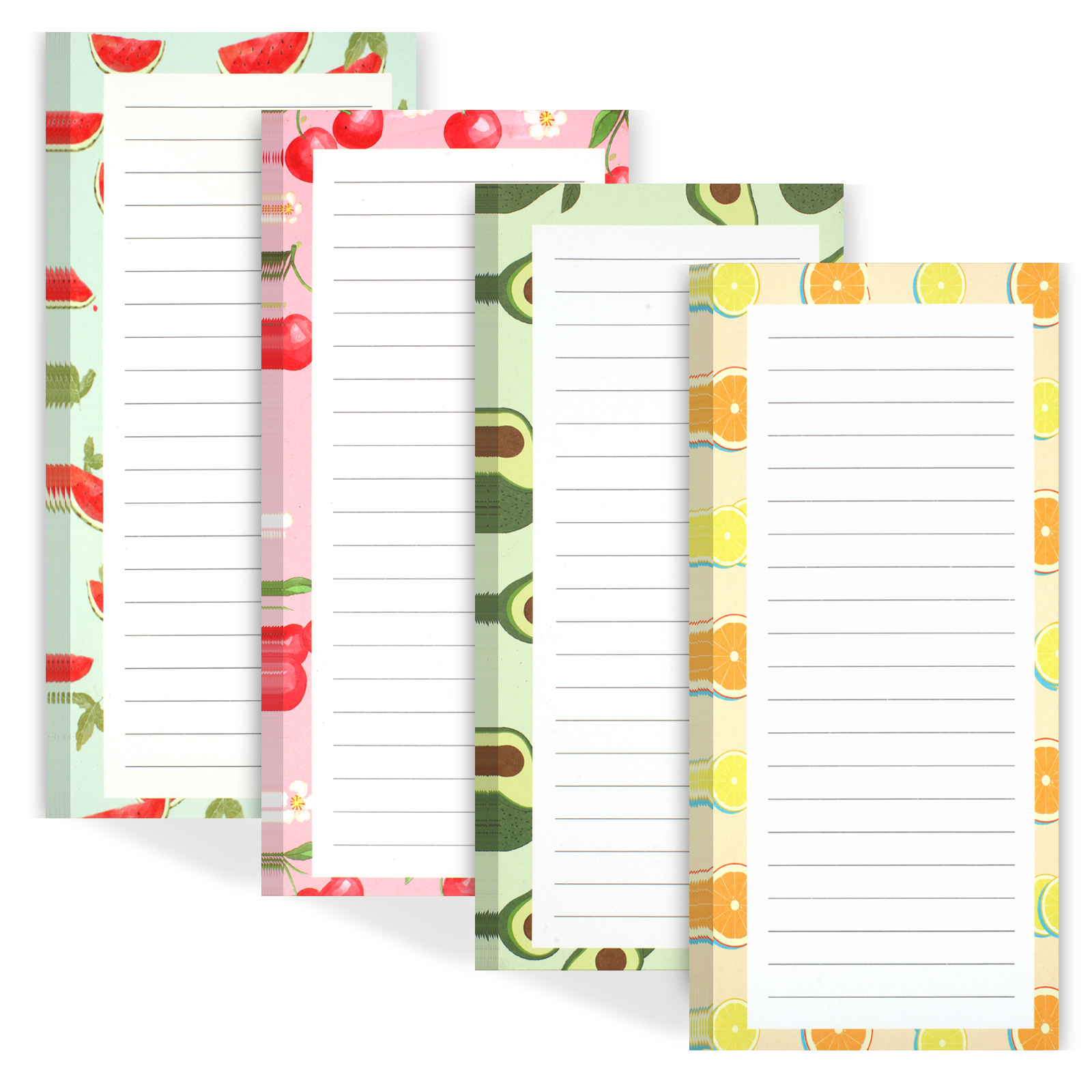6-Pack Magnetic Notepads for Refrigerator - Cute Grocery Shopping List ...