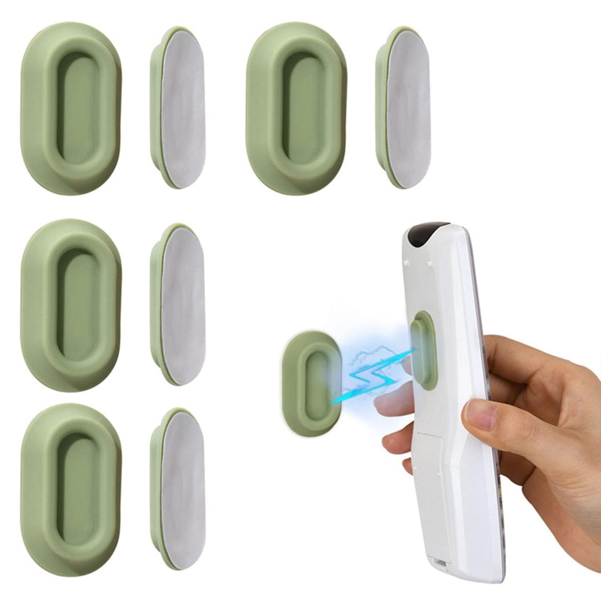 4 Pack Magnetic Remote Control Holder Wall Mount, 2025 Upgraded Smaller ...