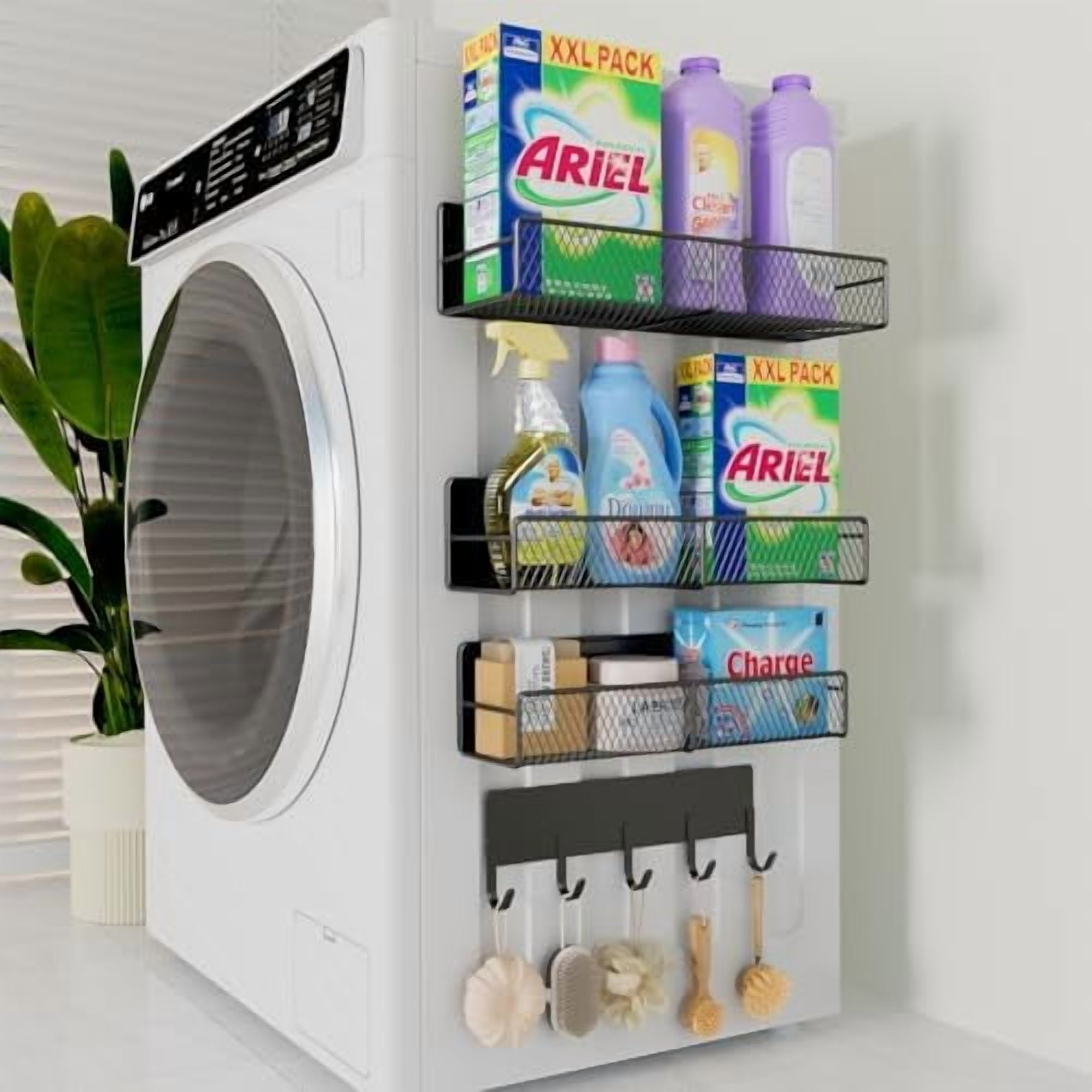 4 Pack Magnetic Shelves for Washing Machine, Heavy-Duty Magnetic ...