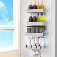 4 Pack Magnetic Spice Rack Organizer for Refrigerator and Oven, Light ...