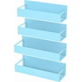 4 Pack Magnetic Spice Storage Rack Organizer for Refrigerator and Oven ...