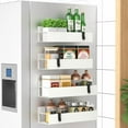 4 Pack Magnetic Spice Storage Rack Organizer for Refrigerator and Oven ...