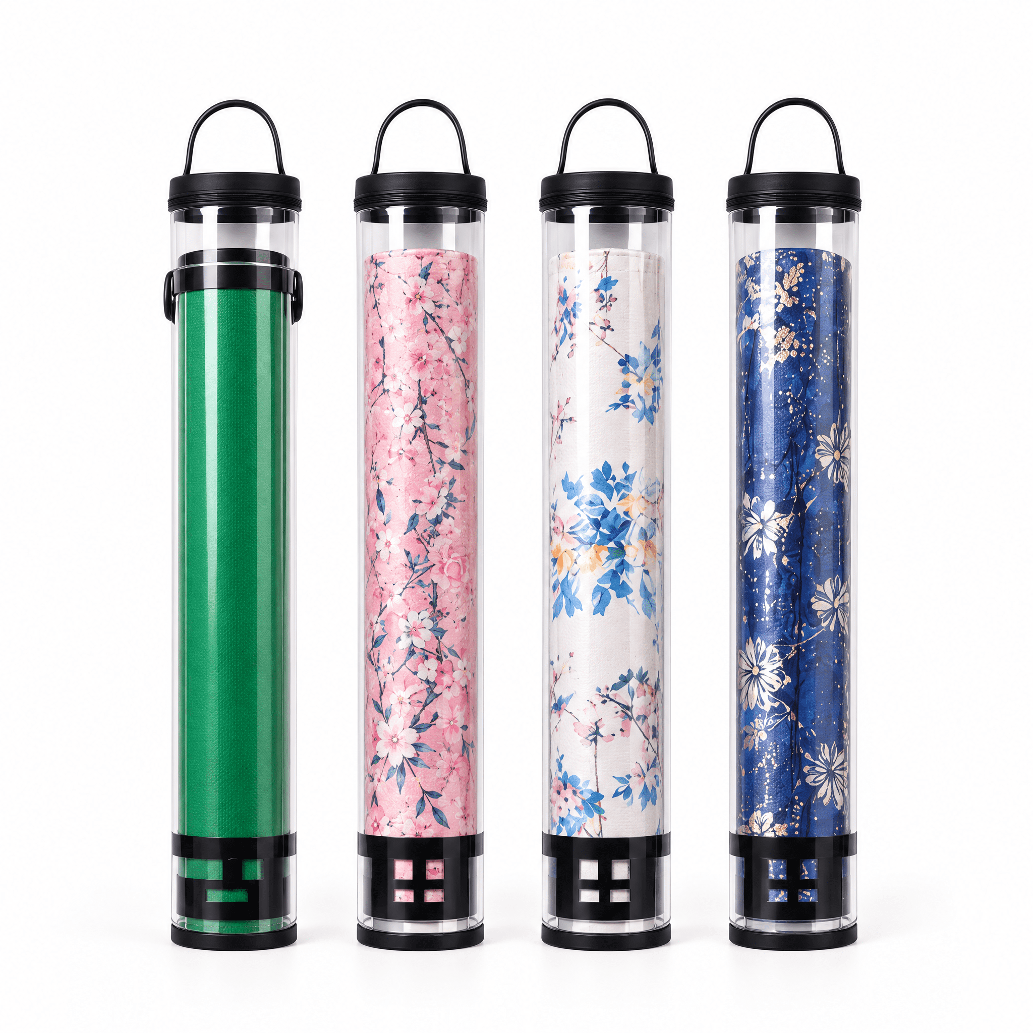 4 Pack Mahjong Mat Storage Tube, 35.4'' Clear Mahjong Mat Tube with ...
