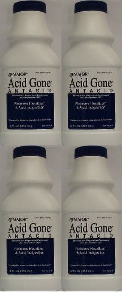 Major Acid Gone Antacid Liquid, Heartburn Treatment Relief Medicine, 12 ...