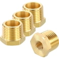 4 Pack Male to FeMale Adapters, 1/2" MNPT x 1/8" FNPT Threaded Brass ...