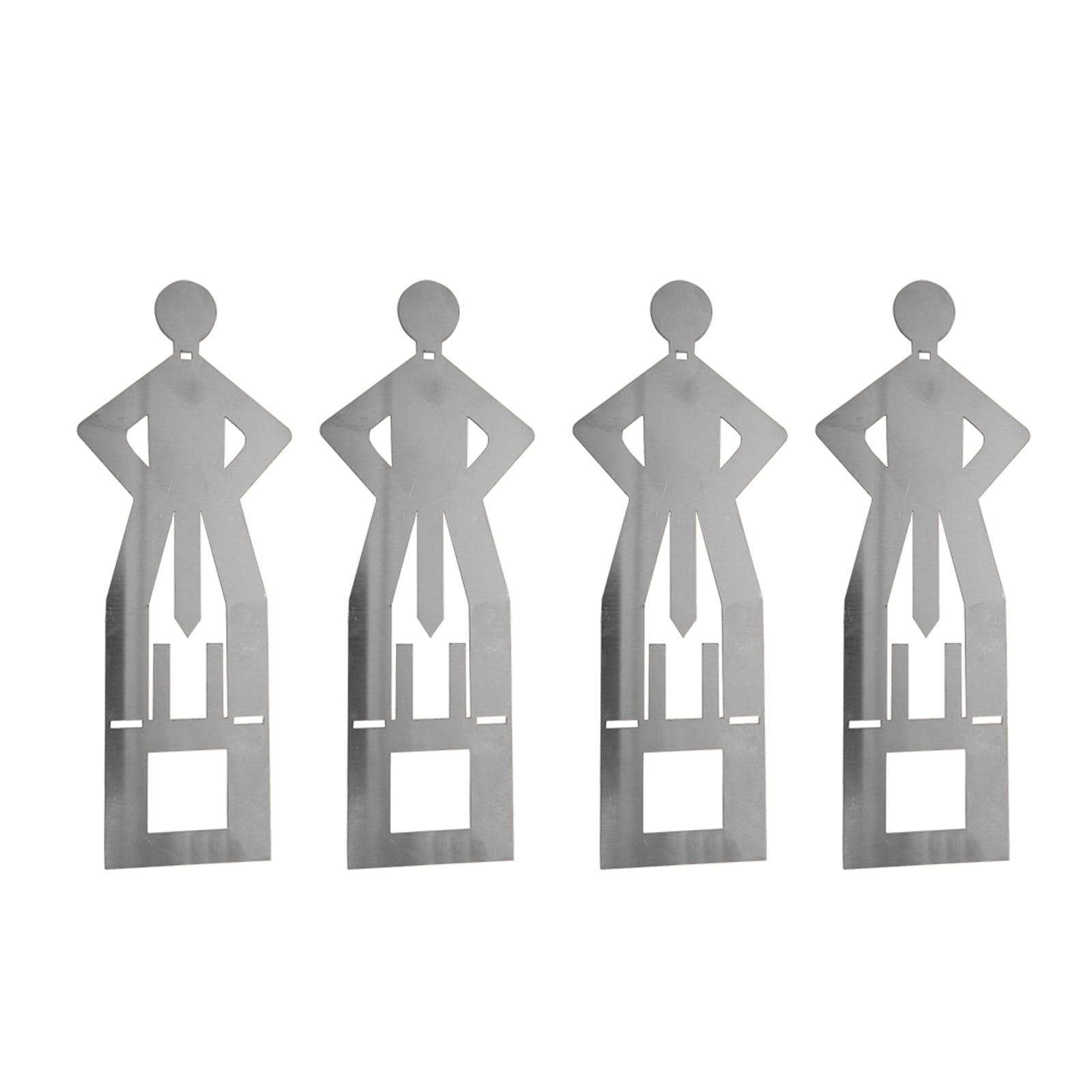 4 Pack Man-Shaped Hot Dog Roaster Holder, Reusable BBQ Stand, Portable ...