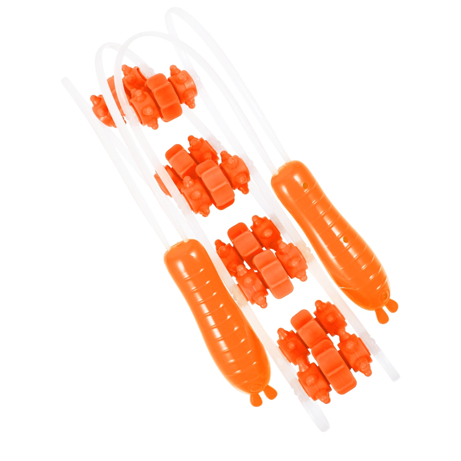 4 Pack Massager Roller Body Stick Neck Back Stretcher Muscle Orange ...