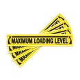 (4 Pack) Maximum Loading Level Laminated Sticker Decal, 15" x 2.5" Self ...