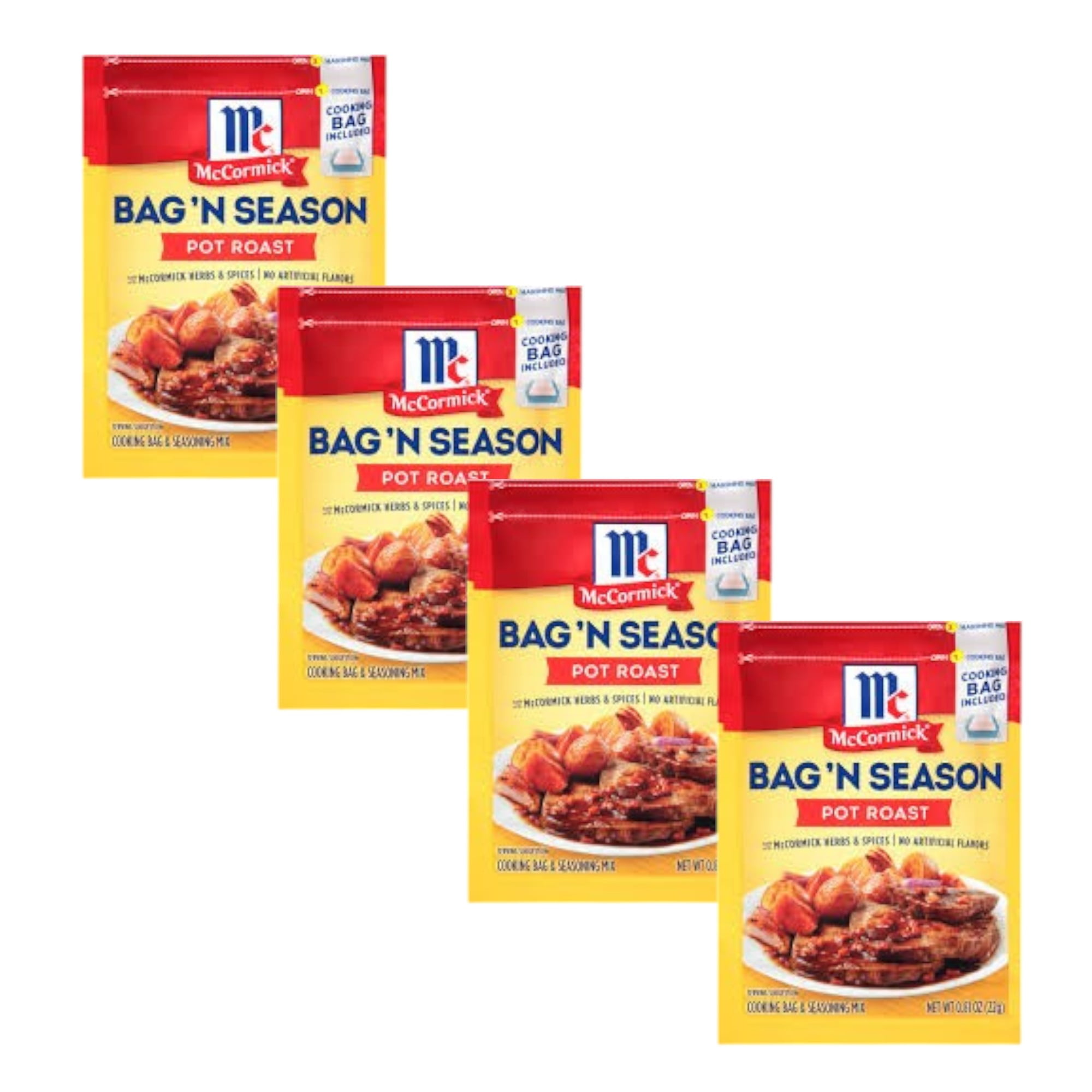 ( 4 Pack ) McCormick Bag Season Pot Roast Cooking & Seasoning Mix, 0.81 ...