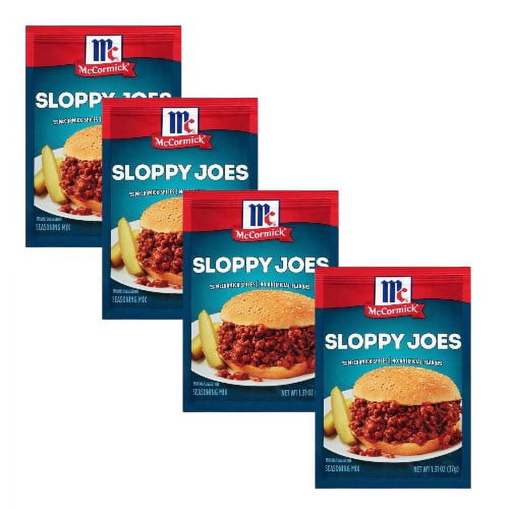 ( 4 Pack ) McCormick Sloppy Joes Seasoning Mix 1.31 Oz - Walmart.com