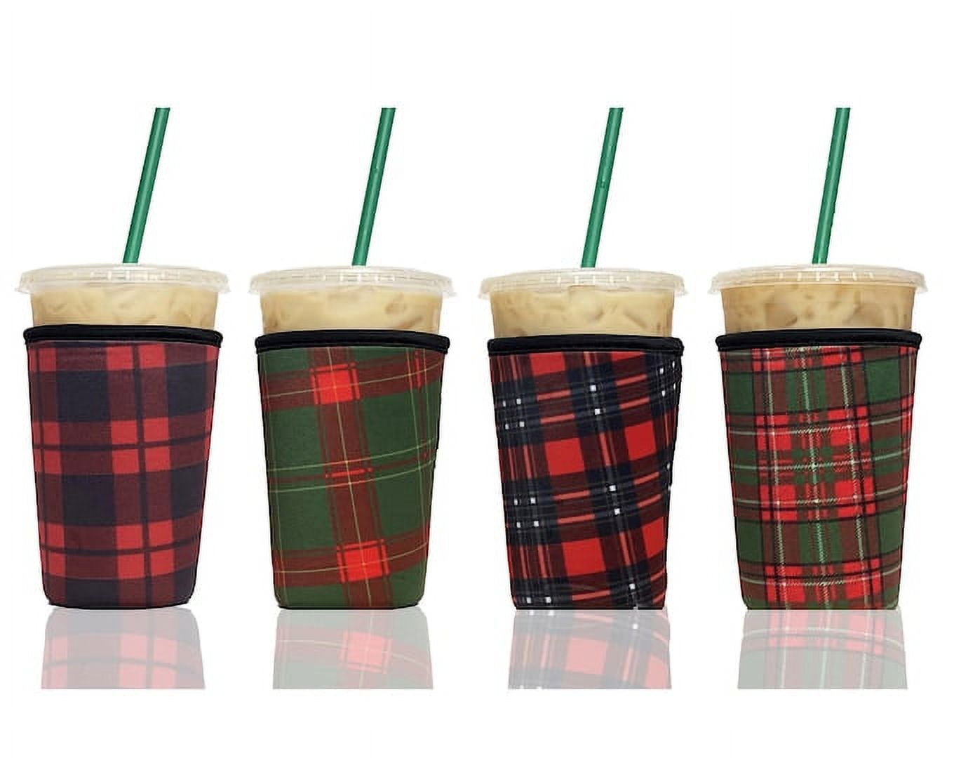 4-Pack Medium (22-24oz) Reusable Neoprene Insulator Sleeve for Iced ...